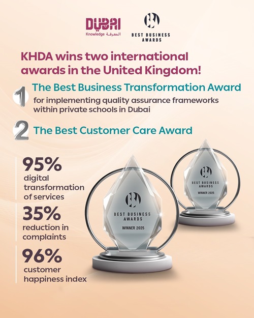 KHDA - KHDA wins two prestigious UK awards for excellence in education ...
